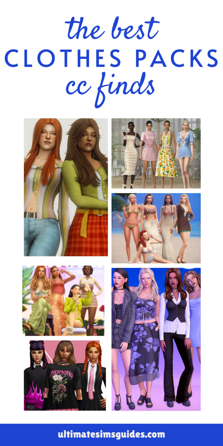 The BEST CC Clothes Stuff Packs for The Sims 4