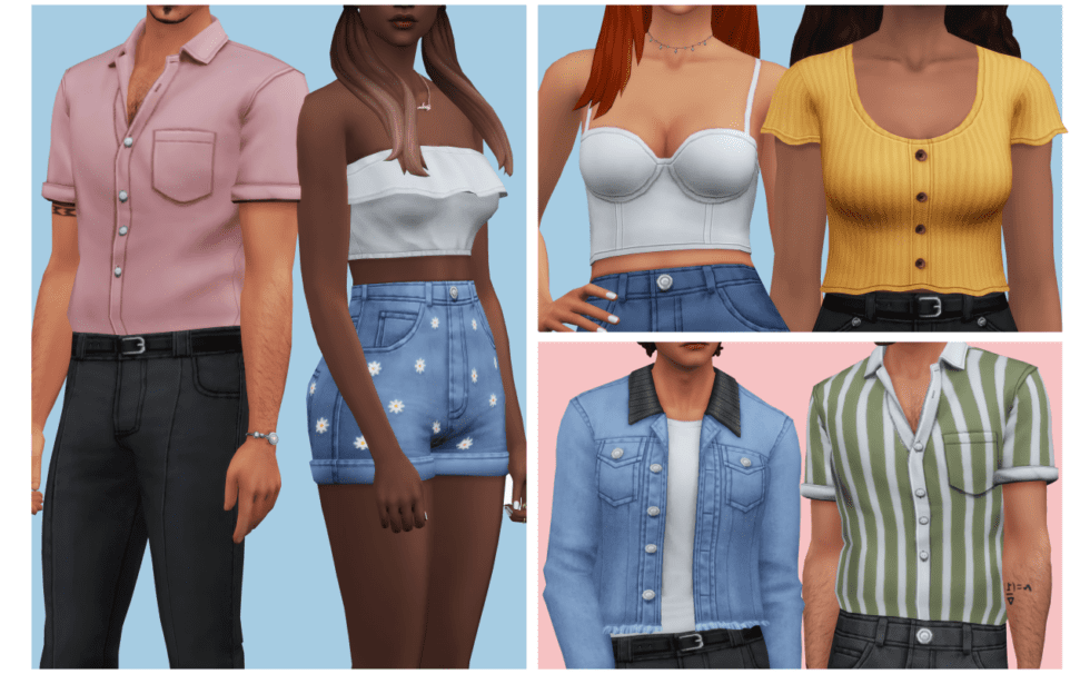 35+ CC Clothes Stuff Packs for The Sims 4 (Custom Content)