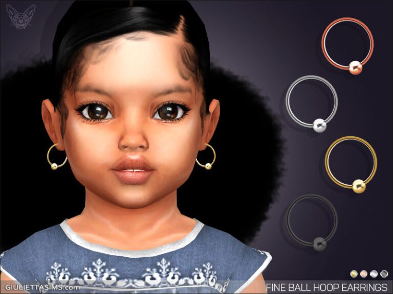 25+ Adorable Sims 4 Toddler Earring CC Items To Make Them Even Cuter