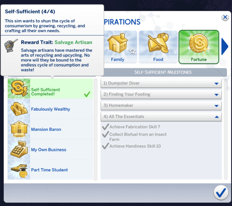 85+ Sims 4 Custom Aspirations You Need to Try (CC Aspirations)