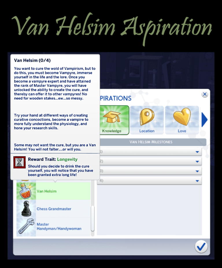 85+ Sims 4 Custom Aspirations You Need to Try (CC Aspirations)