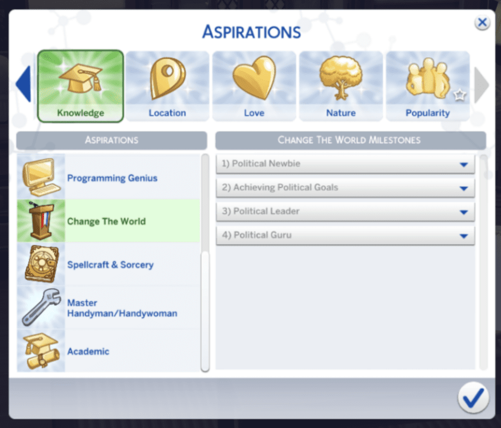 85+ Sims 4 Custom Aspirations You Need to Try (CC Aspirations)
