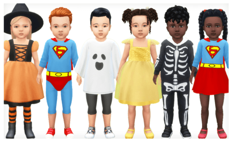30+ Sims 4 CC Toddler Costumes For Play or Halloween