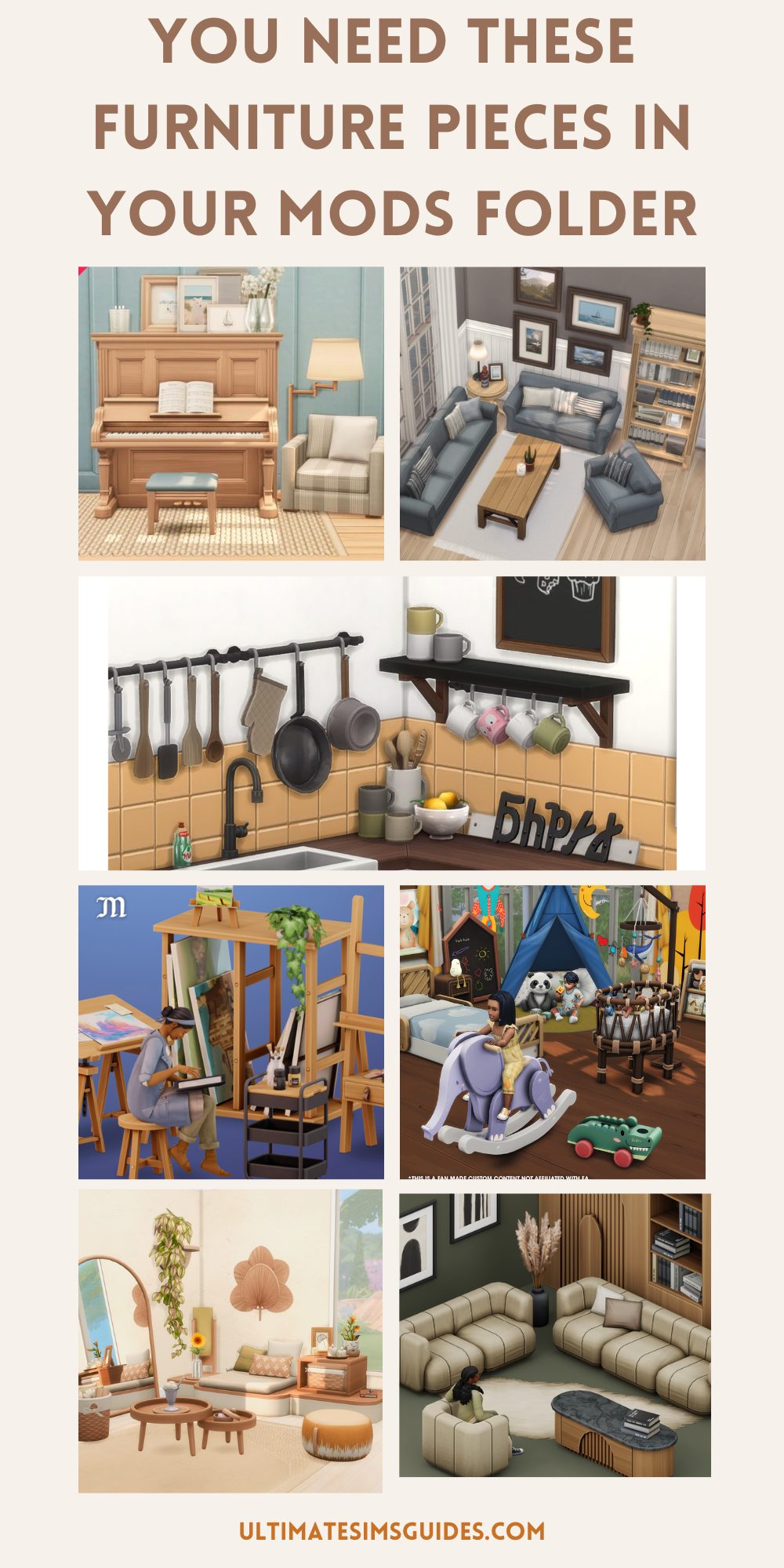 The Cutest Items for Your Sims 4 Furniture CC Folder