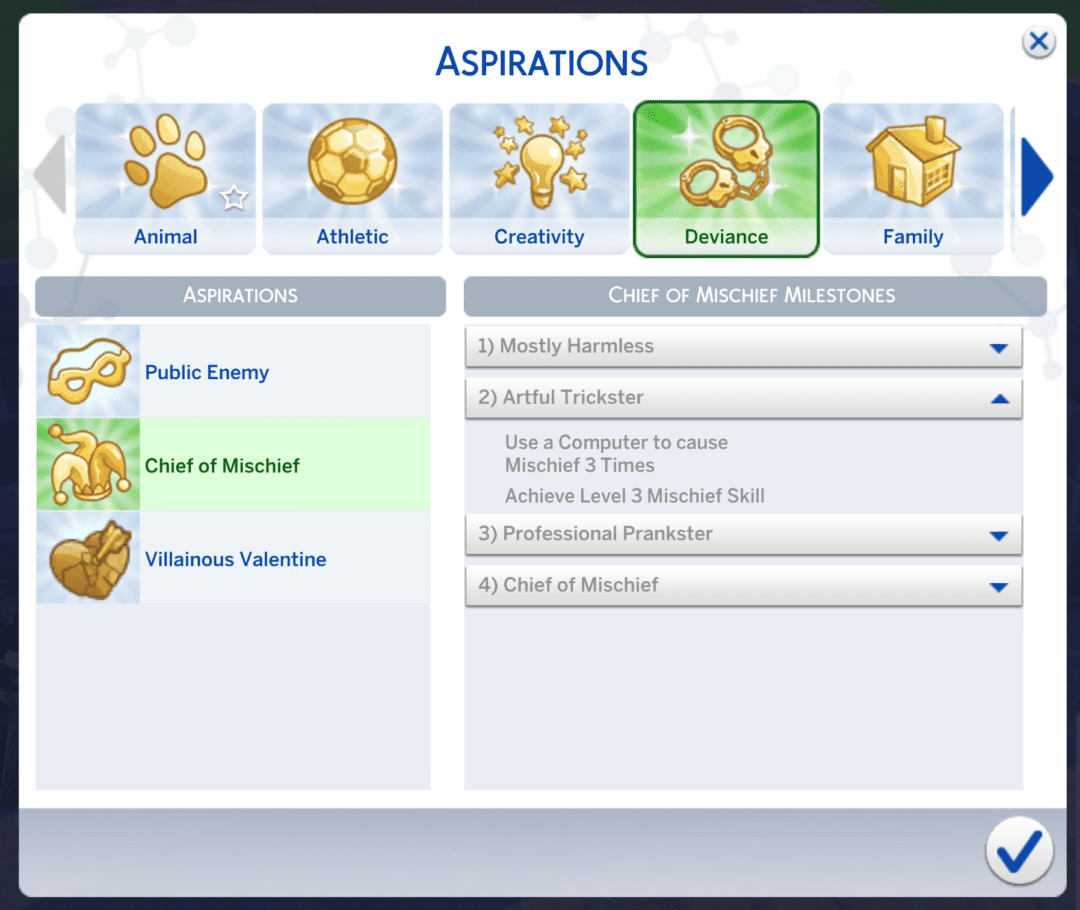 Sims 4 Chief of Mischief Aspiration Walkthrough - Ultimate Sims Guides