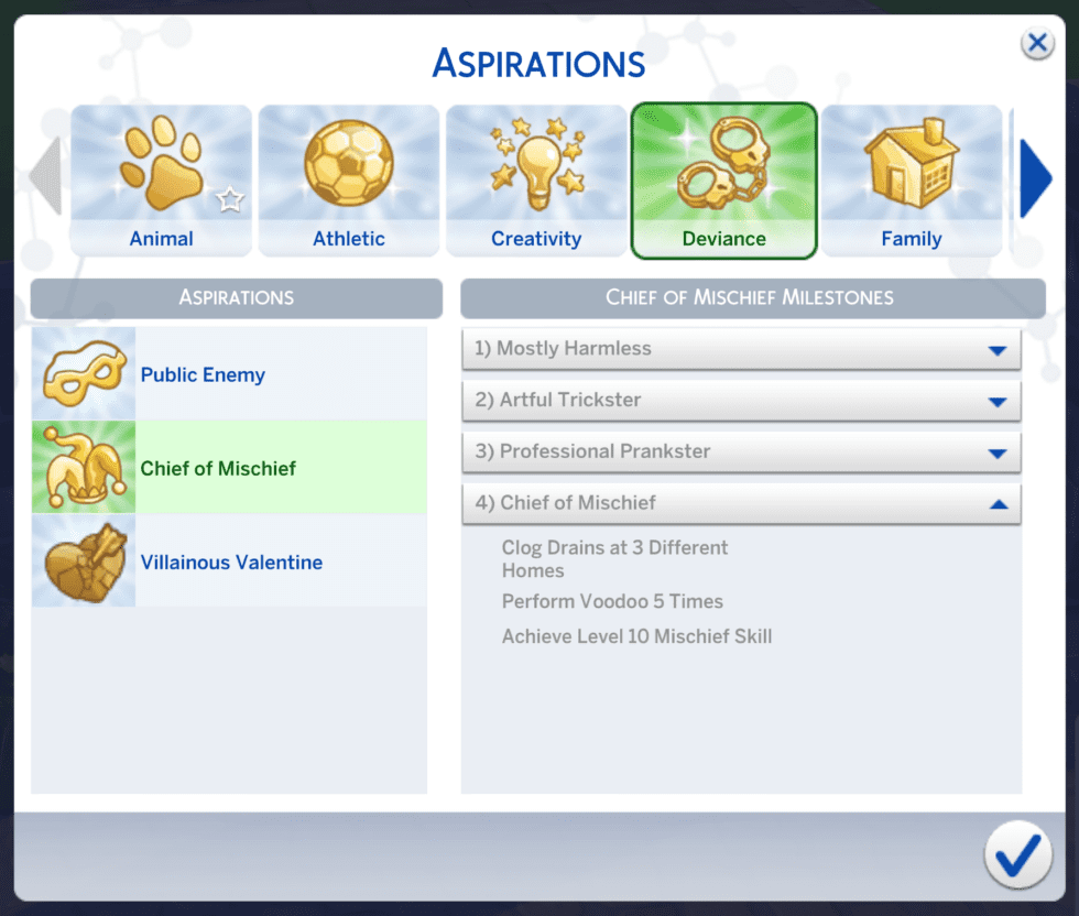 Sims 4 Chief of Mischief Aspiration Walkthrough - Ultimate Sims Guides