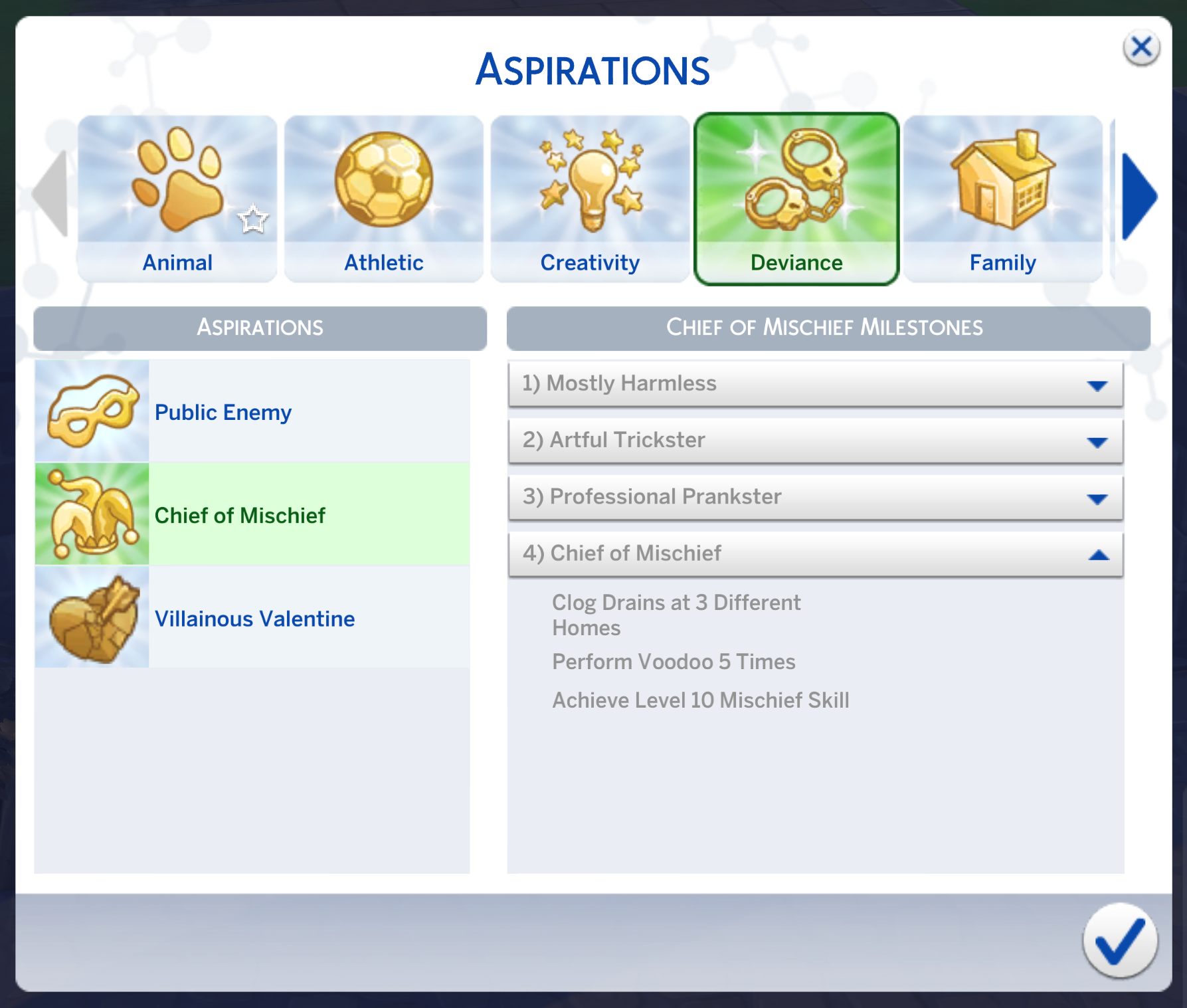 Sims 4 Chief of Mischief Aspiration Walkthrough - Ultimate Sims Guides