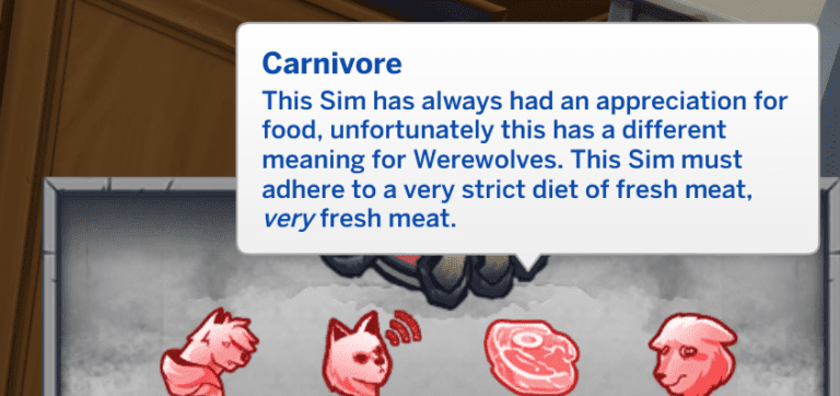 Sims 4 Werewolf Temperaments Overview & Cheats