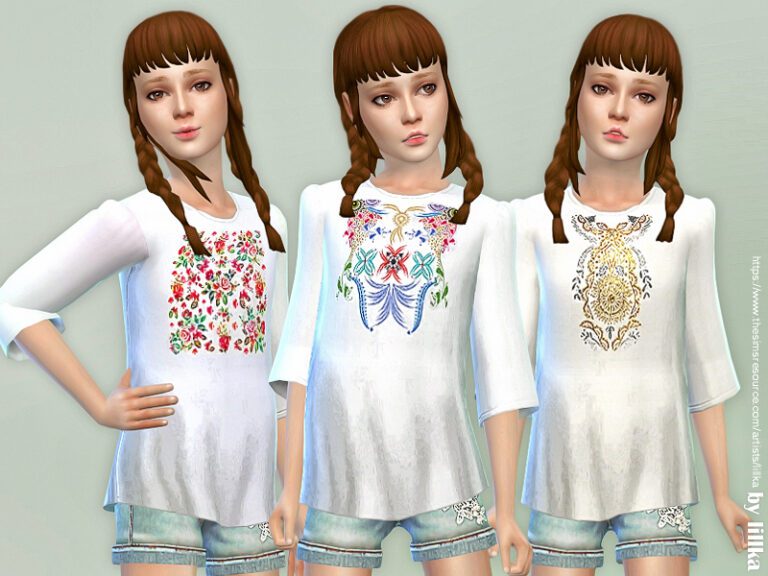 25+ Sims 4 Kids CC Shirts Your Children Will Love
