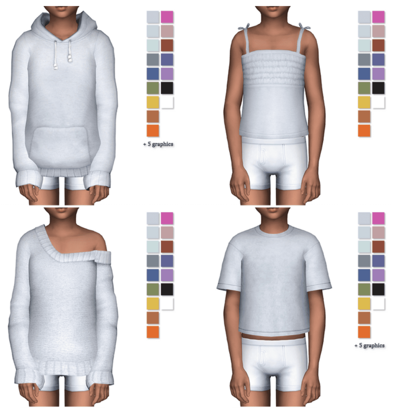 25+ Sims 4 Kids CC Shirts Your Children Will Love