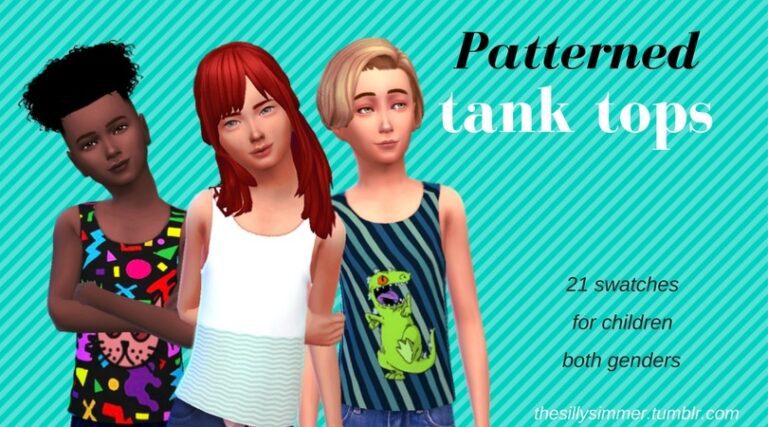 25+ Sims 4 Kids CC Shirts Your Children Will Love