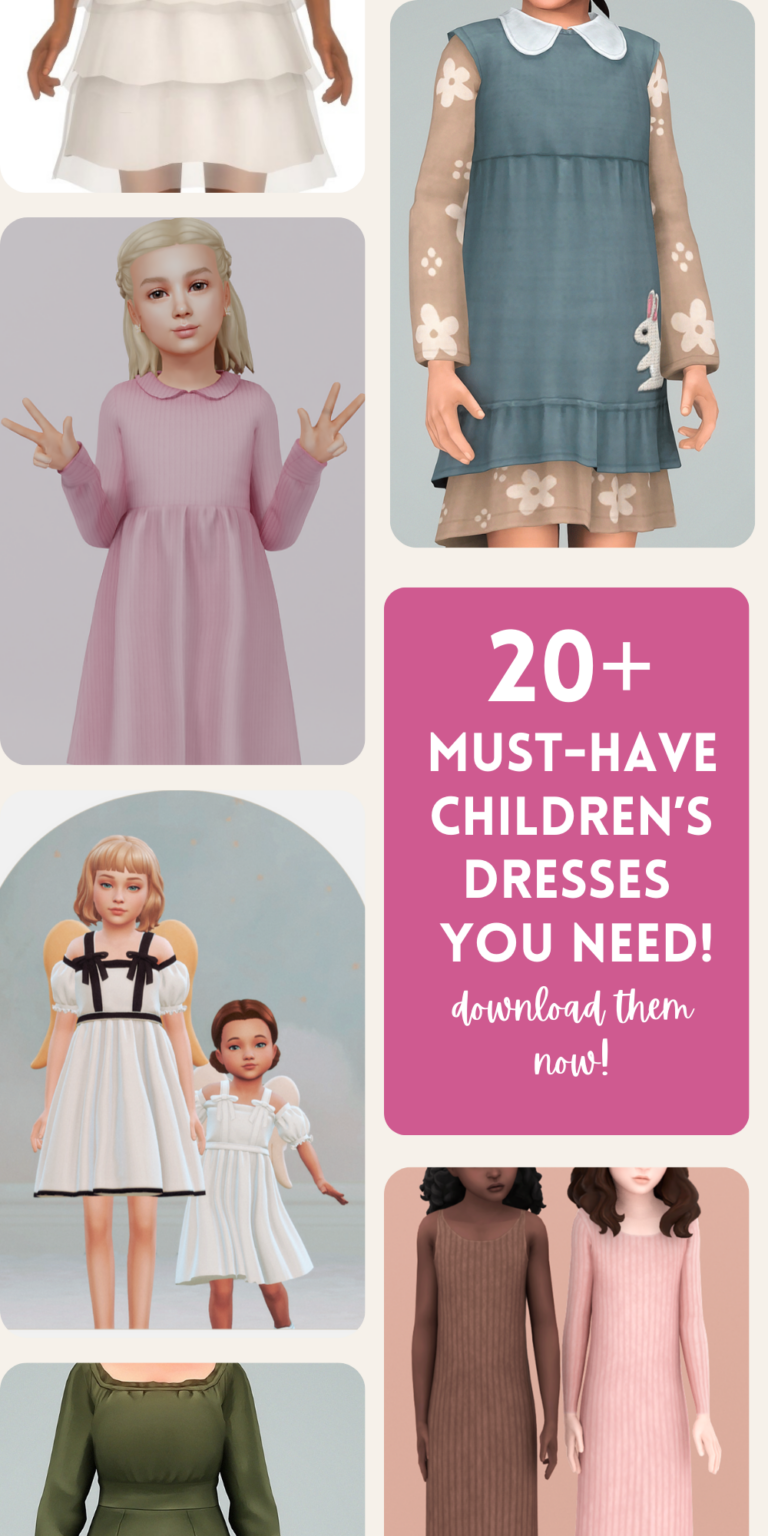 These Sims 4 Kids CC Dresses Are So Adorable