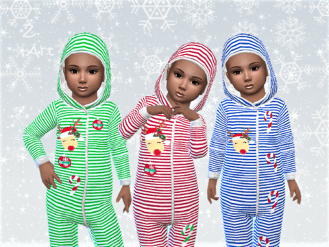 25+ Sims 4 CC Christmas Pajamas For The Whole Family