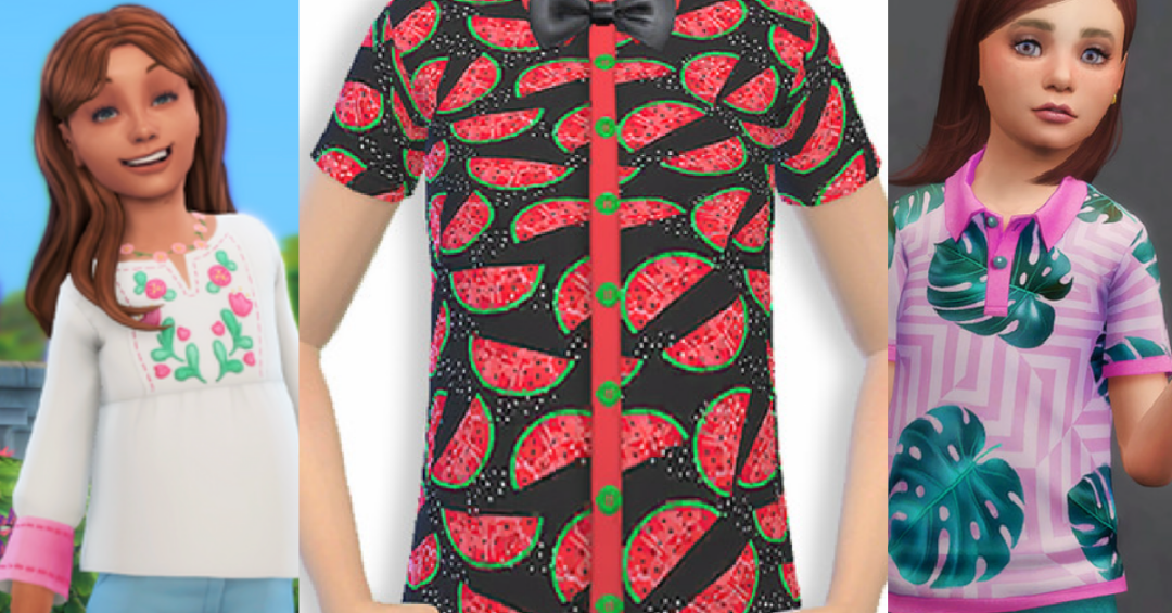 25+ Sims 4 Kids CC Shirts Your Children Will Love