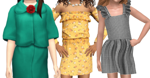 25+ Sims 4 Kids CC Dresses That Are Perfect in Game