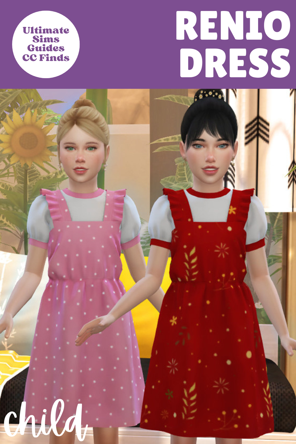 These Sims 4 Kids CC Dresses Are So Adorable