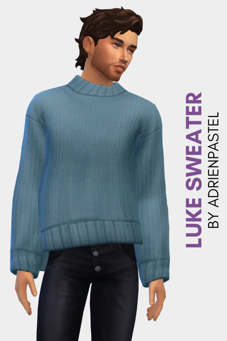 You Need These Sims 4 CC Male Sweaters in Your Game