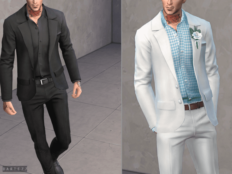 25+ Pieces of Sims 4 Suit CC To Create Snazzy Sims