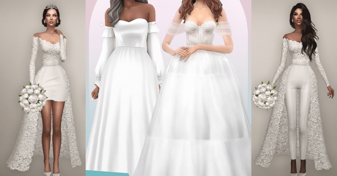 50+ Sims 4 Wedding Dress CC Options for the Perfect Day