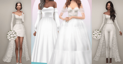 50+ Sims 4 Wedding Dress CC Options for the Perfect Day