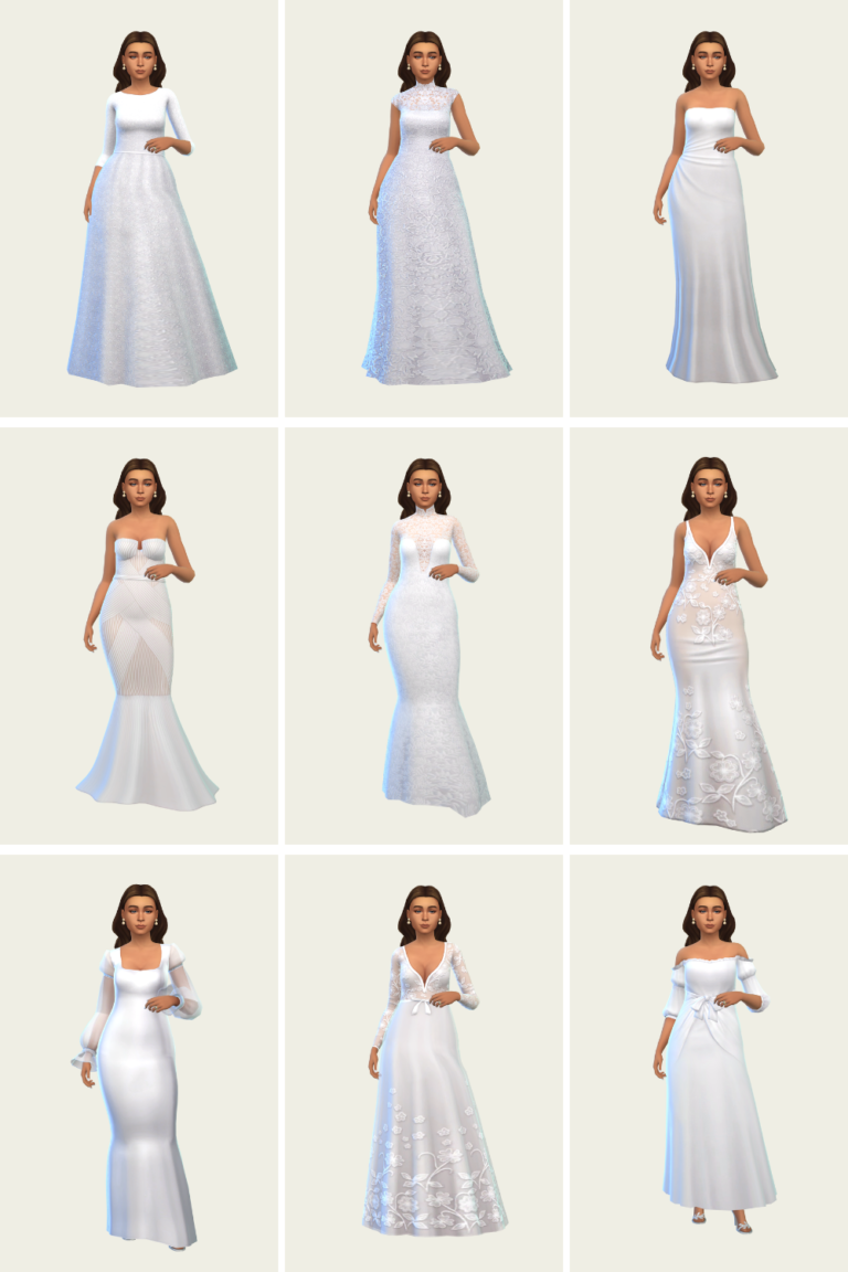 You Need More Sims 4 Wedding Dress CC - Ultimate Sims Guides