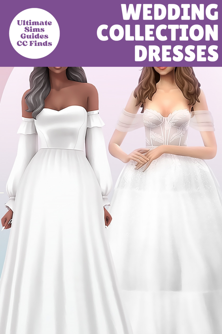 You Need More Sims 4 Wedding Dress CC - Ultimate Sims Guides