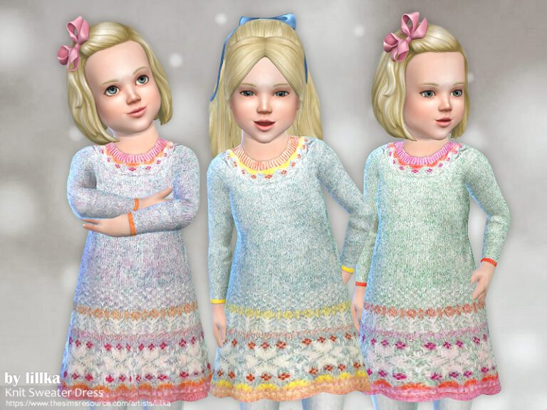 25+ Options for Sims 4 Long-Sleeve Dress CC That You'll Love