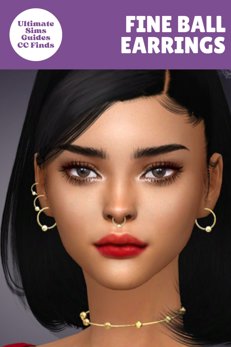 You Need These Sims 4 CC Earrings To Complete Your Sim's Outfit