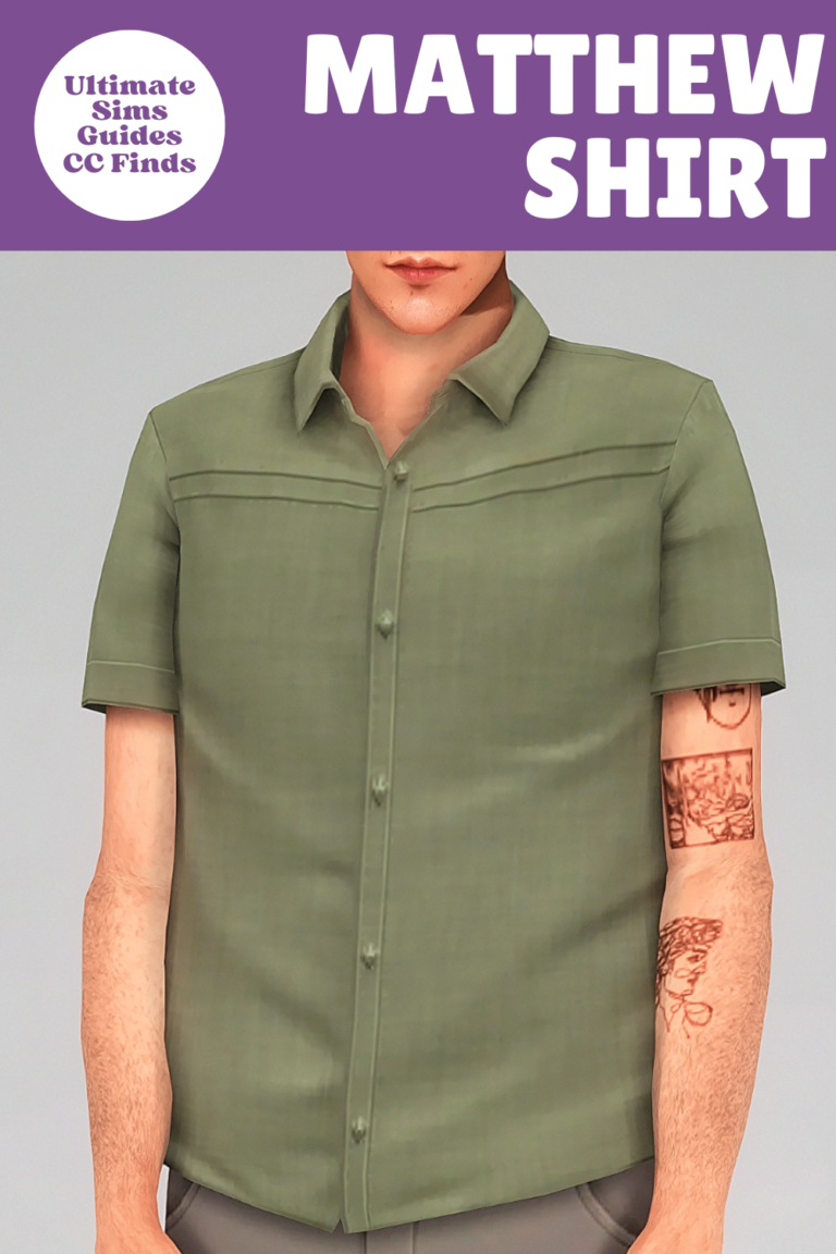 The Best Male CC Shirts For Your Mods Folder