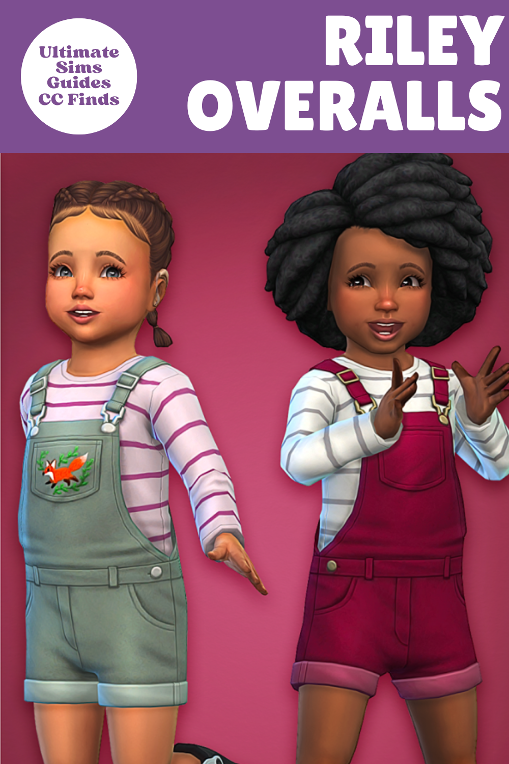 Adorable Sims 4 CC Overalls For Your Mods Folder