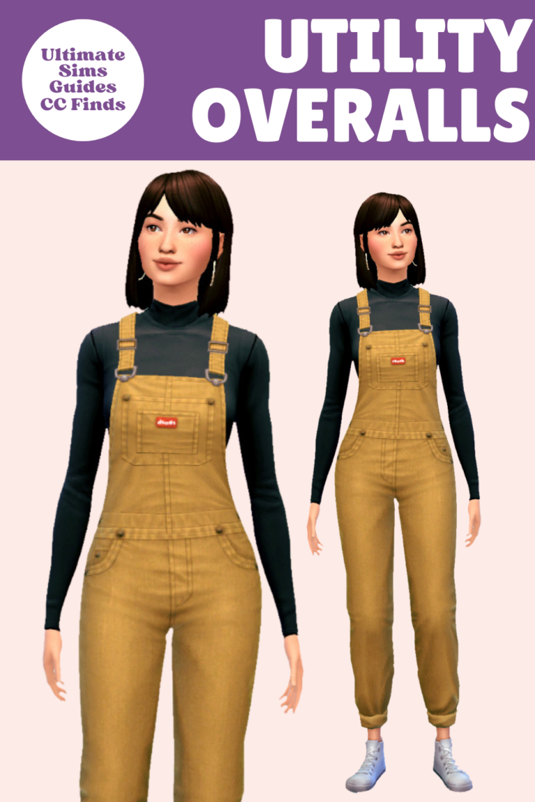 Adorable Sims 4 CC Overalls For Your Mods Folder