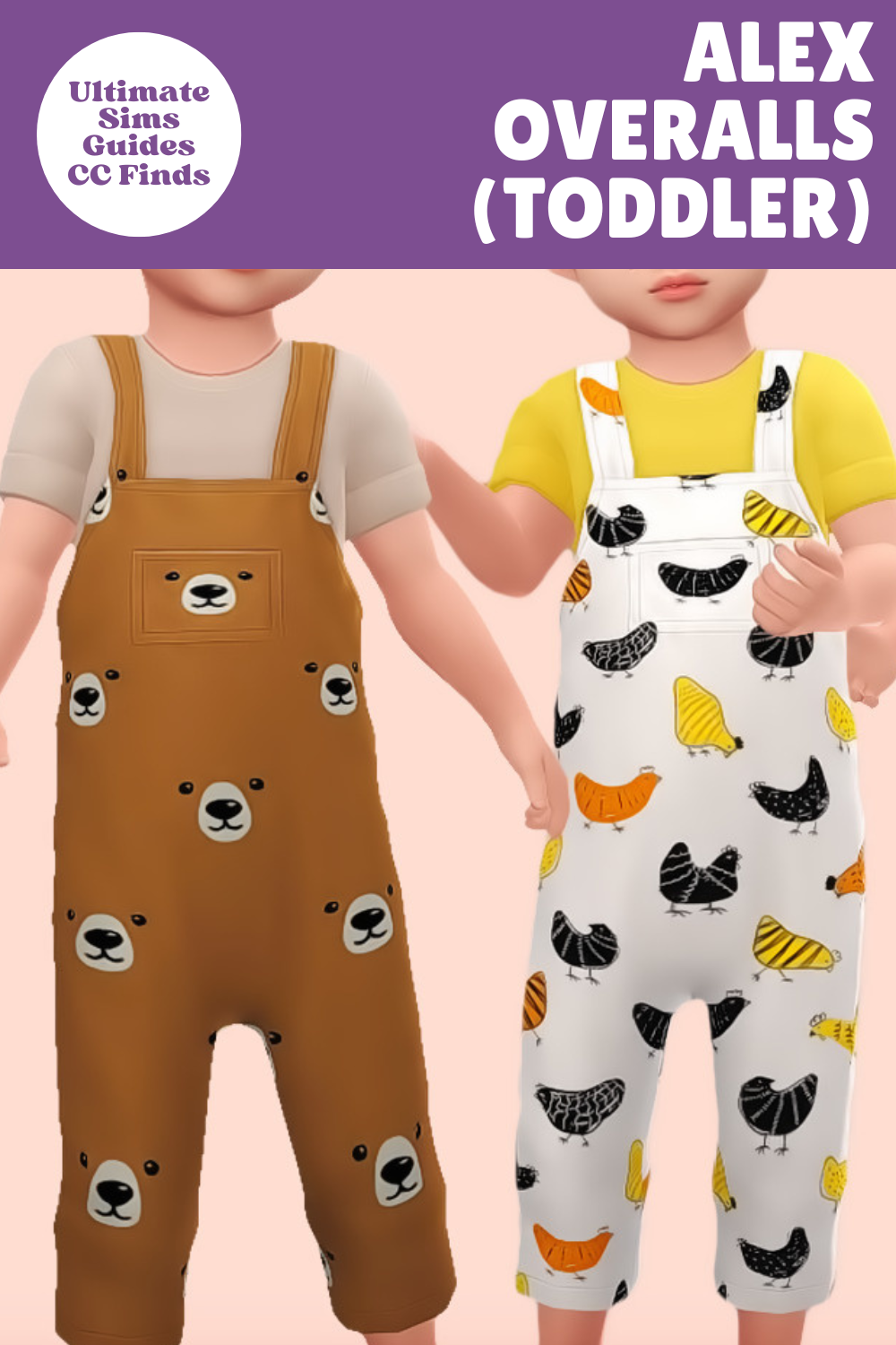 Adorable Sims 4 CC Overalls For Your Mods Folder