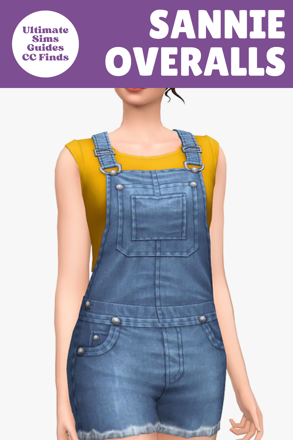 Adorable Sims 4 CC Overalls For Your Mods Folder