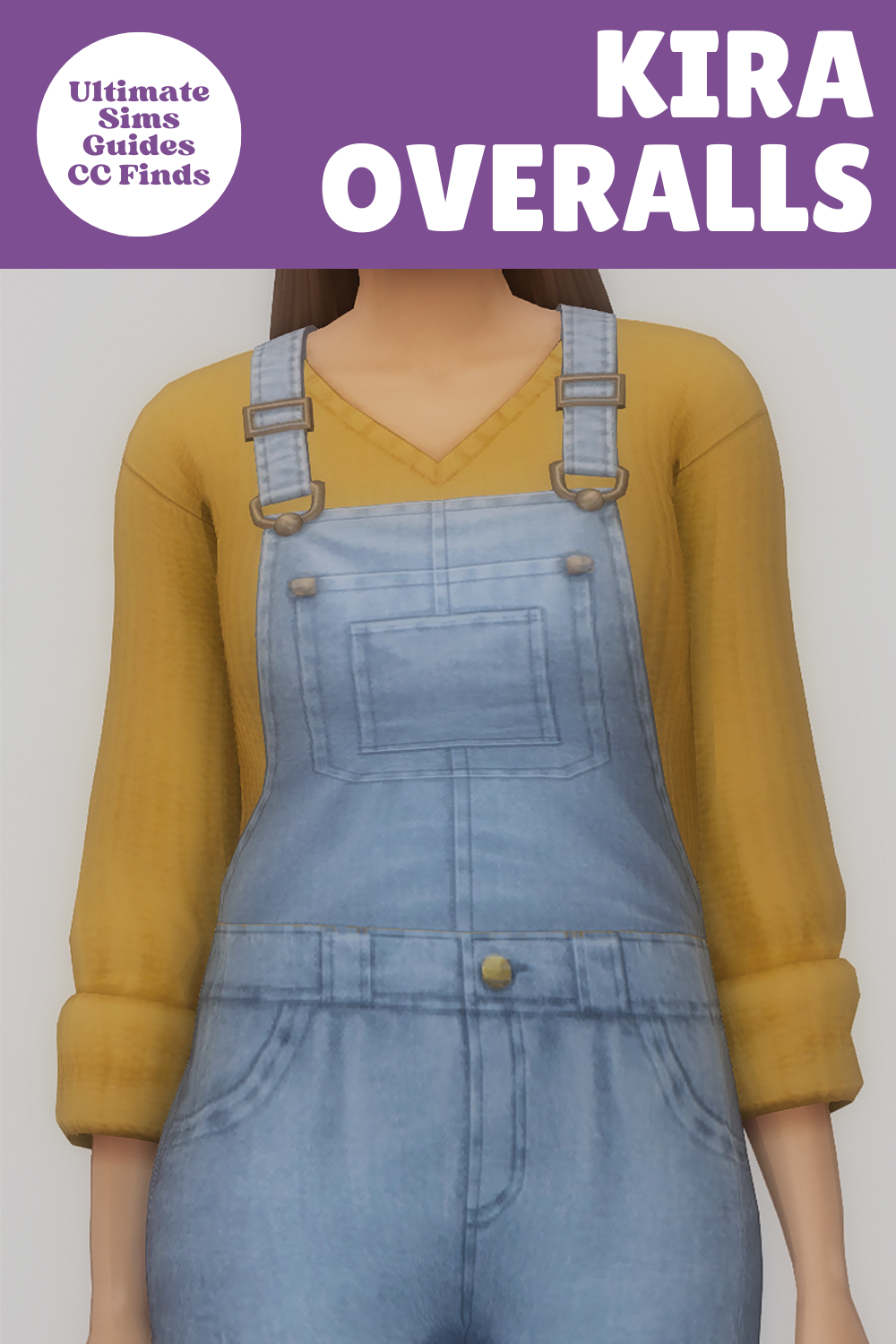 Adorable Sims 4 CC Overalls For Your Mods Folder