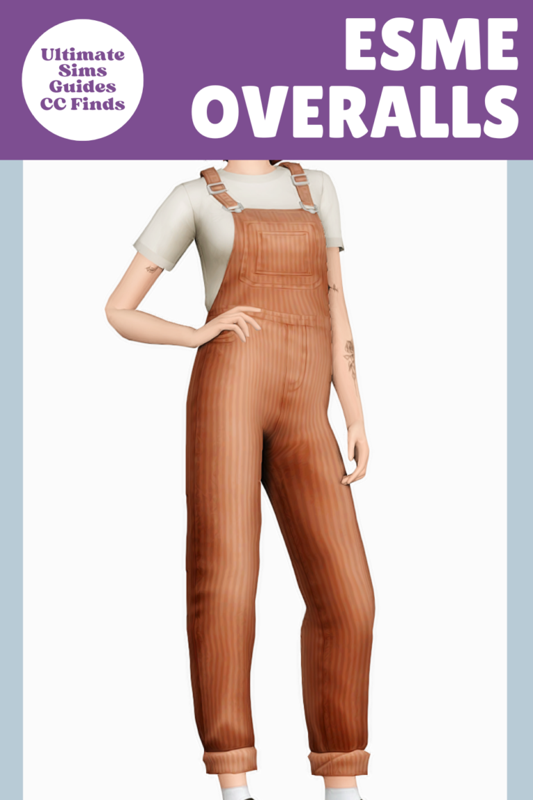 Adorable Sims 4 CC Overalls For Your Mods Folder
