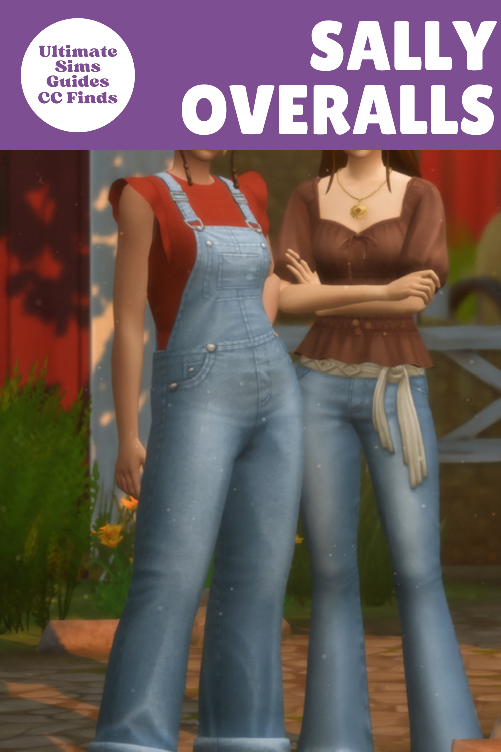Adorable Sims 4 CC Overalls For Your Mods Folder