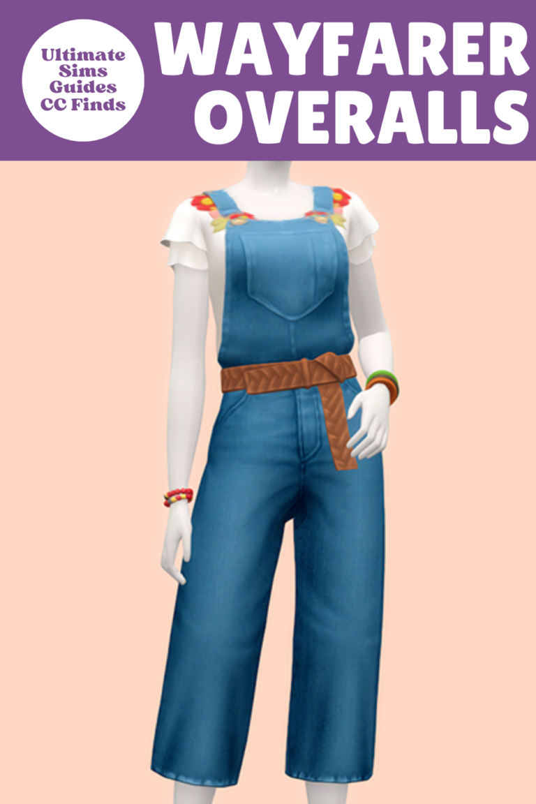 Adorable Sims 4 CC Overalls For Your Mods Folder