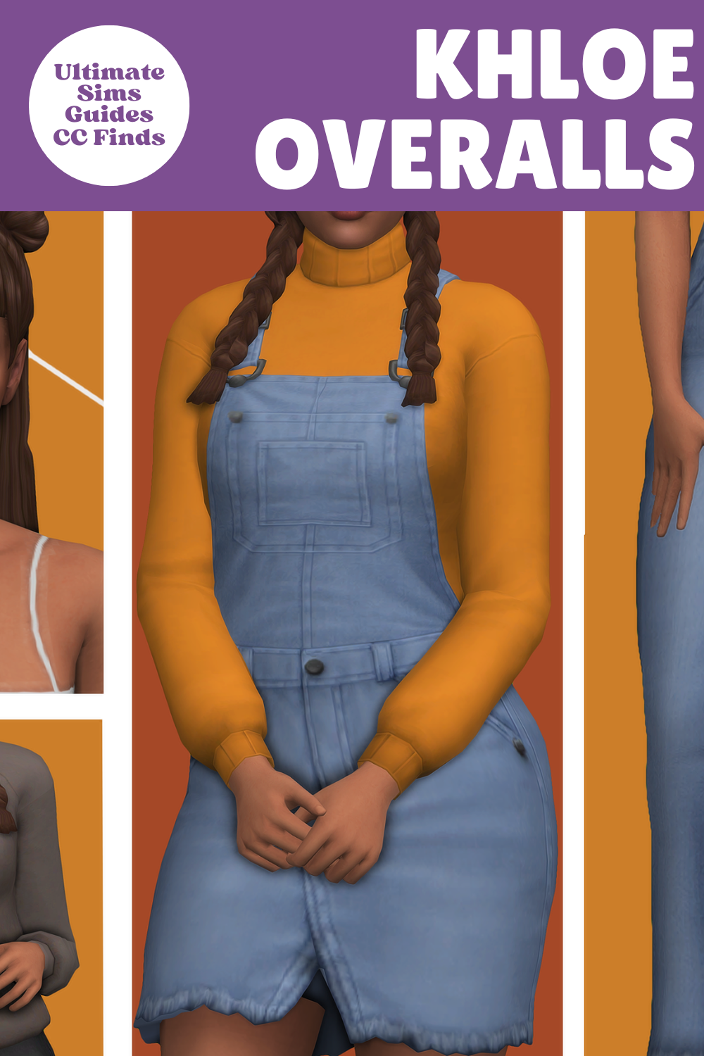 Adorable Sims 4 CC Overalls For Your Mods Folder
