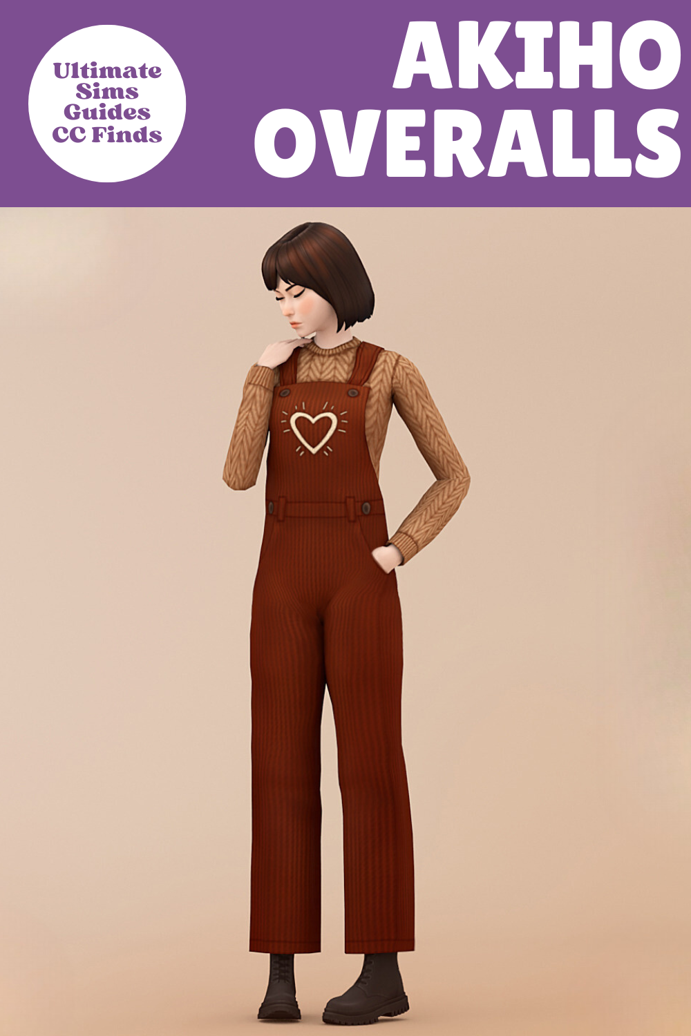 Adorable Sims 4 CC Overalls For Your Mods Folder