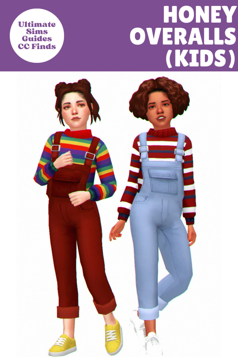 Adorable Sims 4 CC Overalls For Your Mods Folder