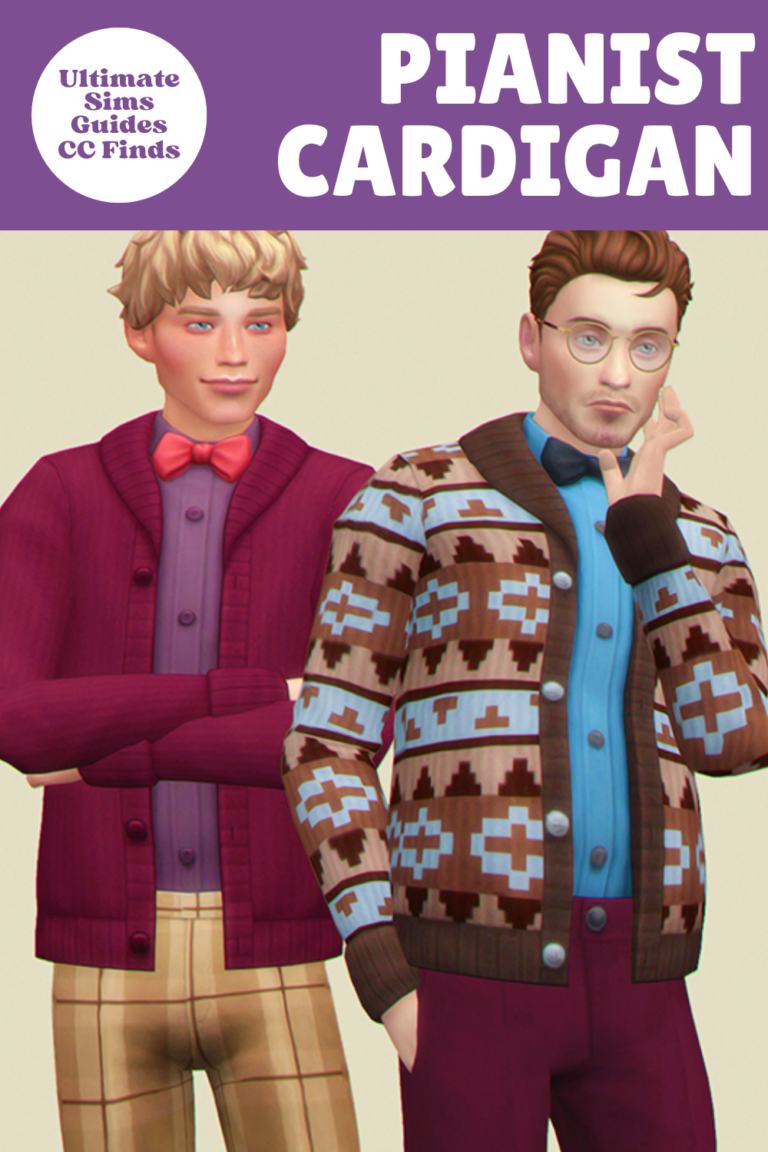 The Cutest Sims 4 CC Cardigans Your Sims Need to Wear