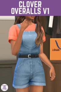 Adorable Sims 4 CC Overalls For Your Mods Folder