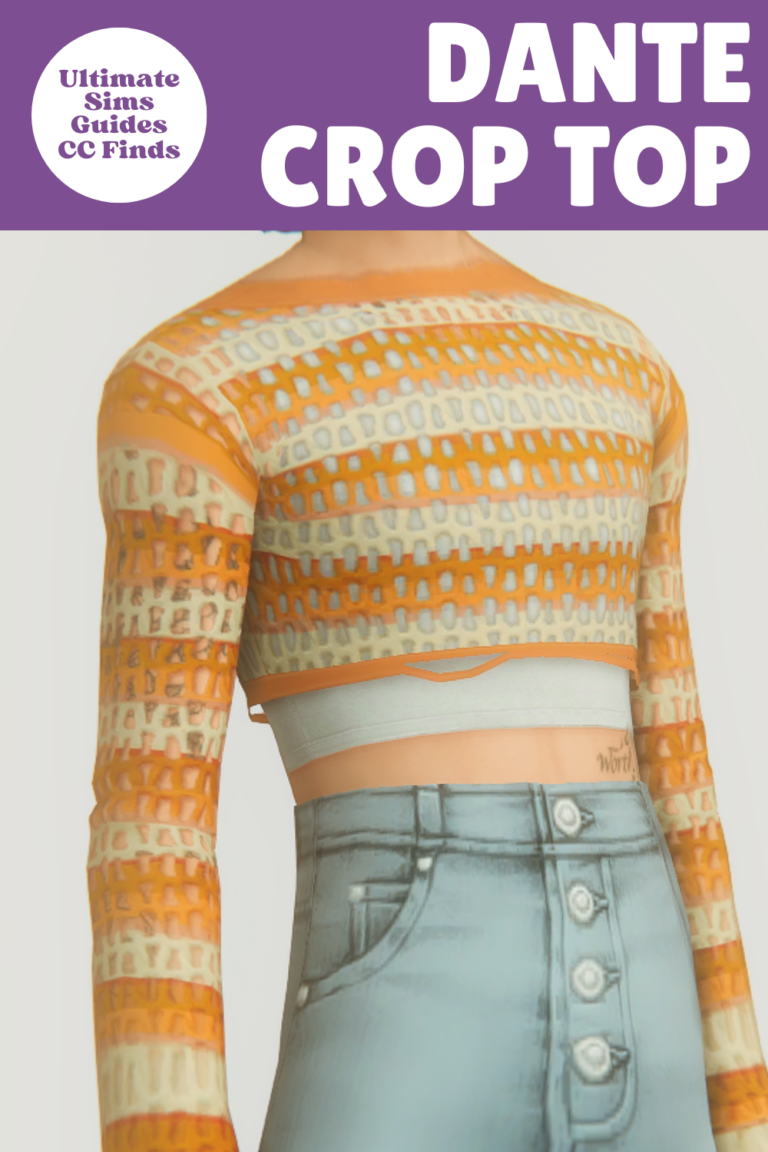 Super Cute Sims 4 CC Crop Tops For a Perfect Outfit – Ultimate Sims Guides