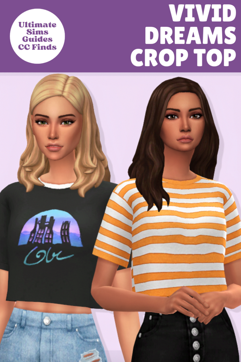 Super Cute Sims 4 CC Crop Tops For a Perfect Outfit