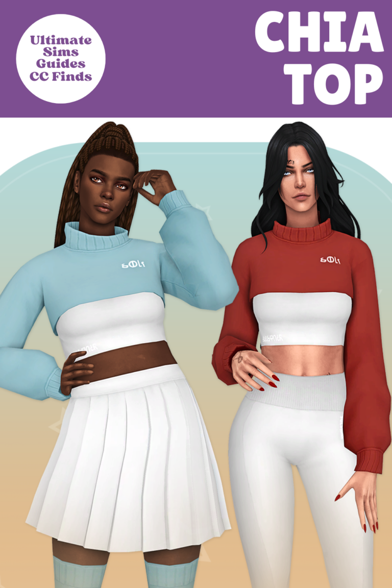 Super Cute Sims 4 CC Crop Tops For a Perfect Outfit