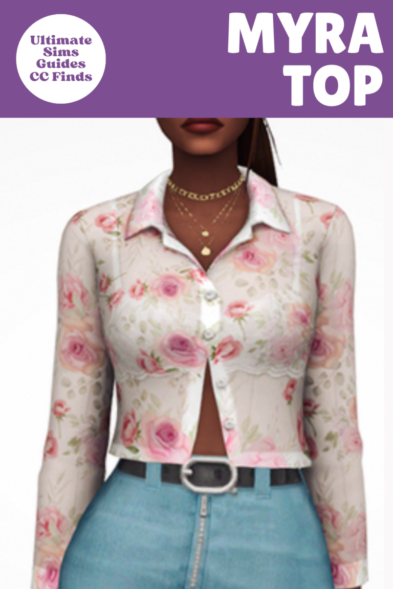 Super Cute Sims 4 CC Crop Tops For a Perfect Outfit