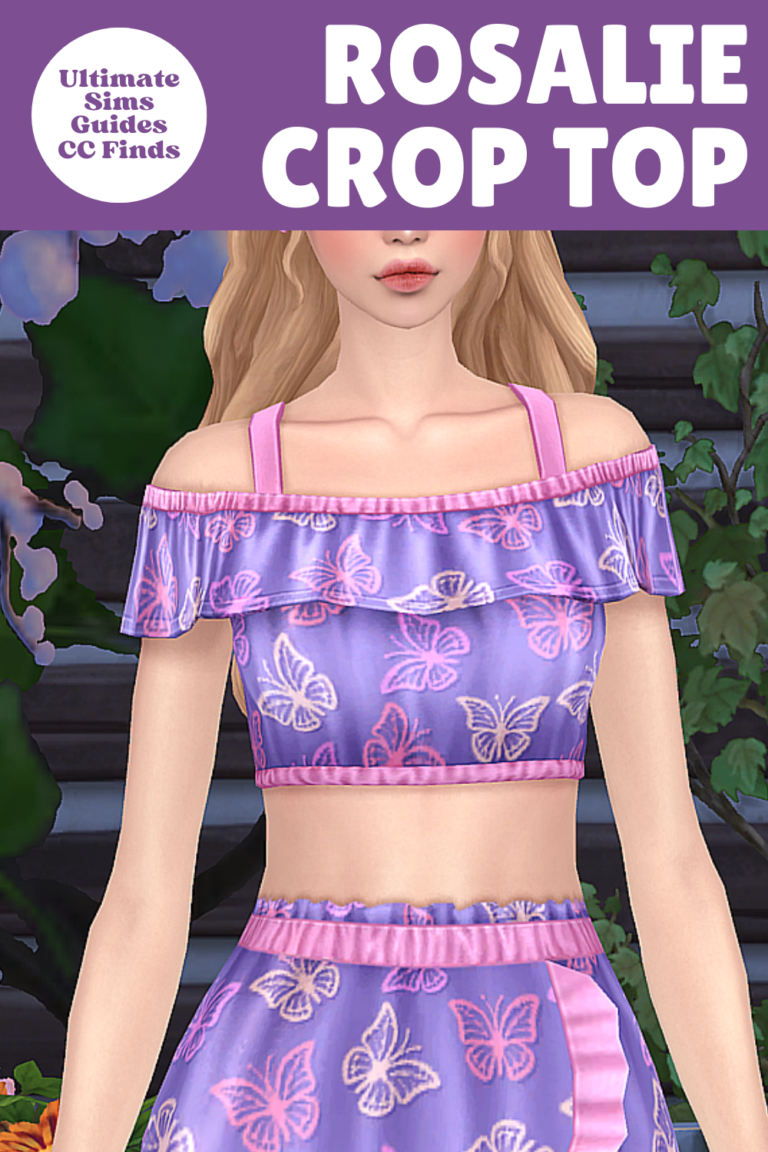 Super Cute Sims 4 CC Crop Tops For a Perfect Outfit