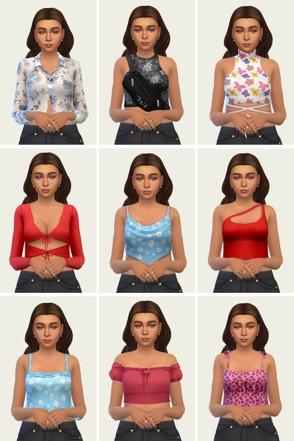 Super Cute Sims 4 CC Crop Tops For a Perfect Outfit