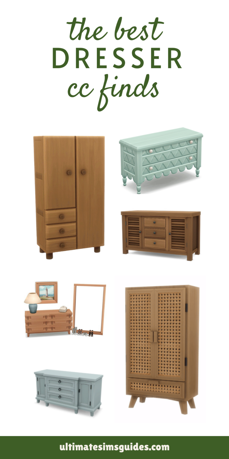 The Best Sims 4 CC Dressers & Wardrobes You Need - Ultimate Sims Guides