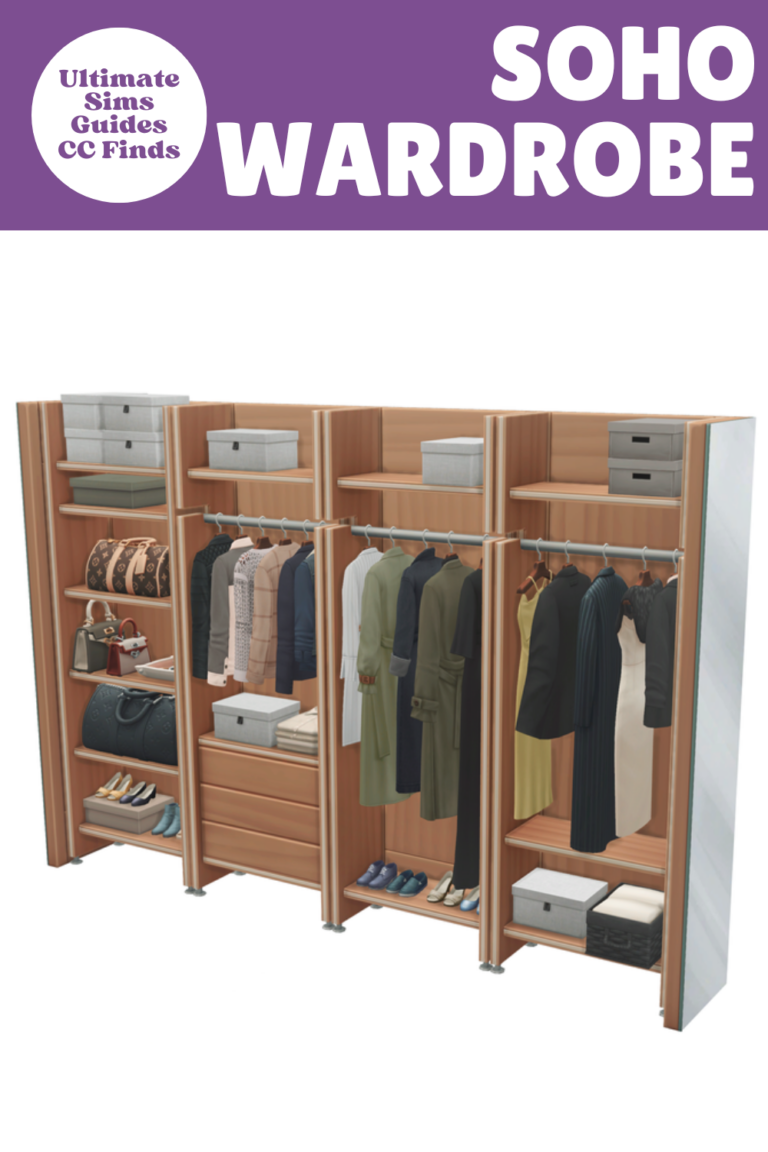 The Best Sims 4 CC Dressers & Wardrobes You Need - Ultimate Sims Guides